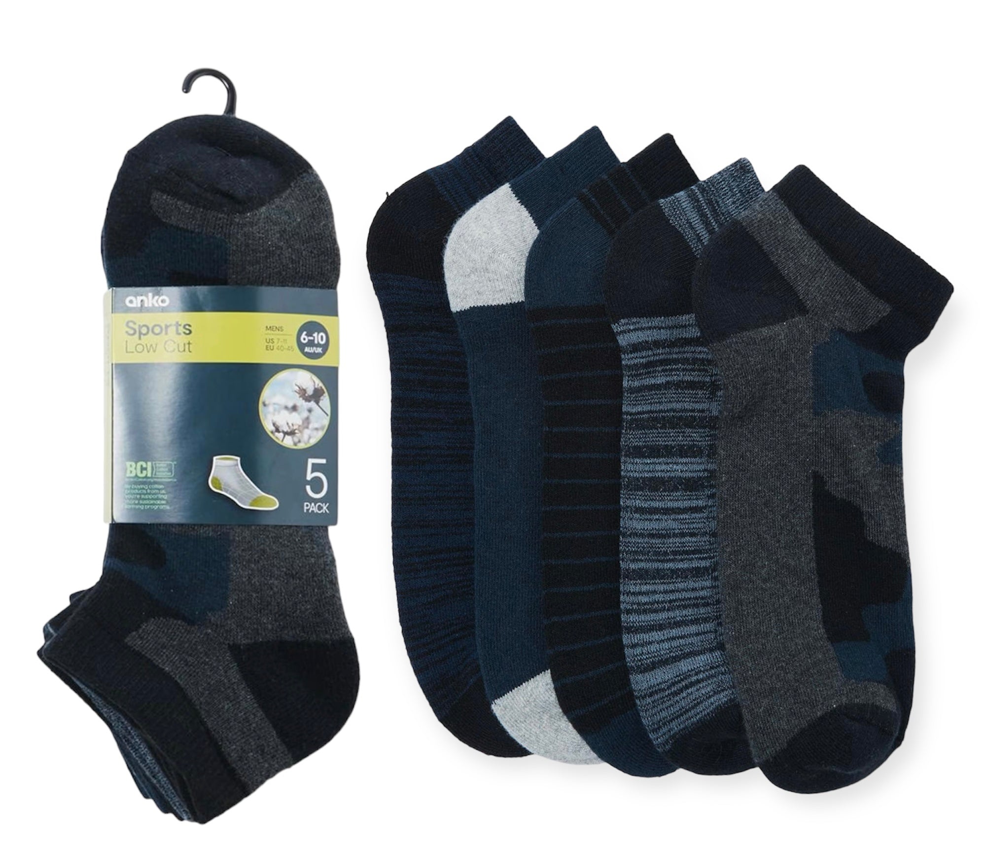 Anko 5pack socks – Adams Accessories