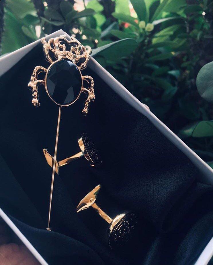 Beetle brooch and cufflinks – Adams Accessories