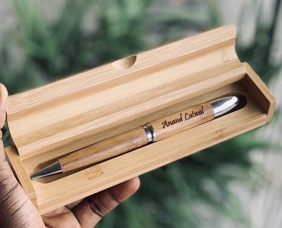 Engraved Bamboo Pen – Adams Accessories